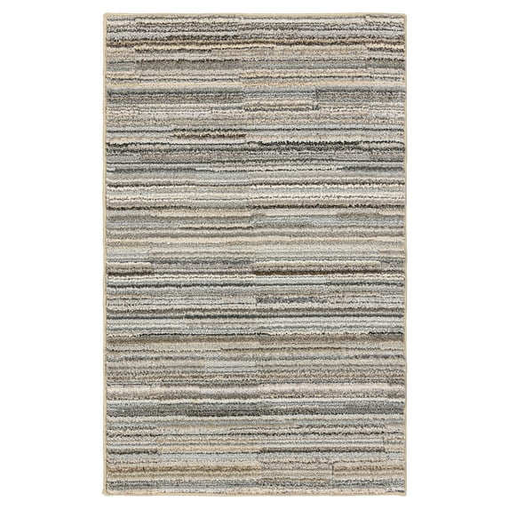 Mainstays Studio Plush Pixel Tan/Gray Indoor Accent Rug, 30" x 48 ...