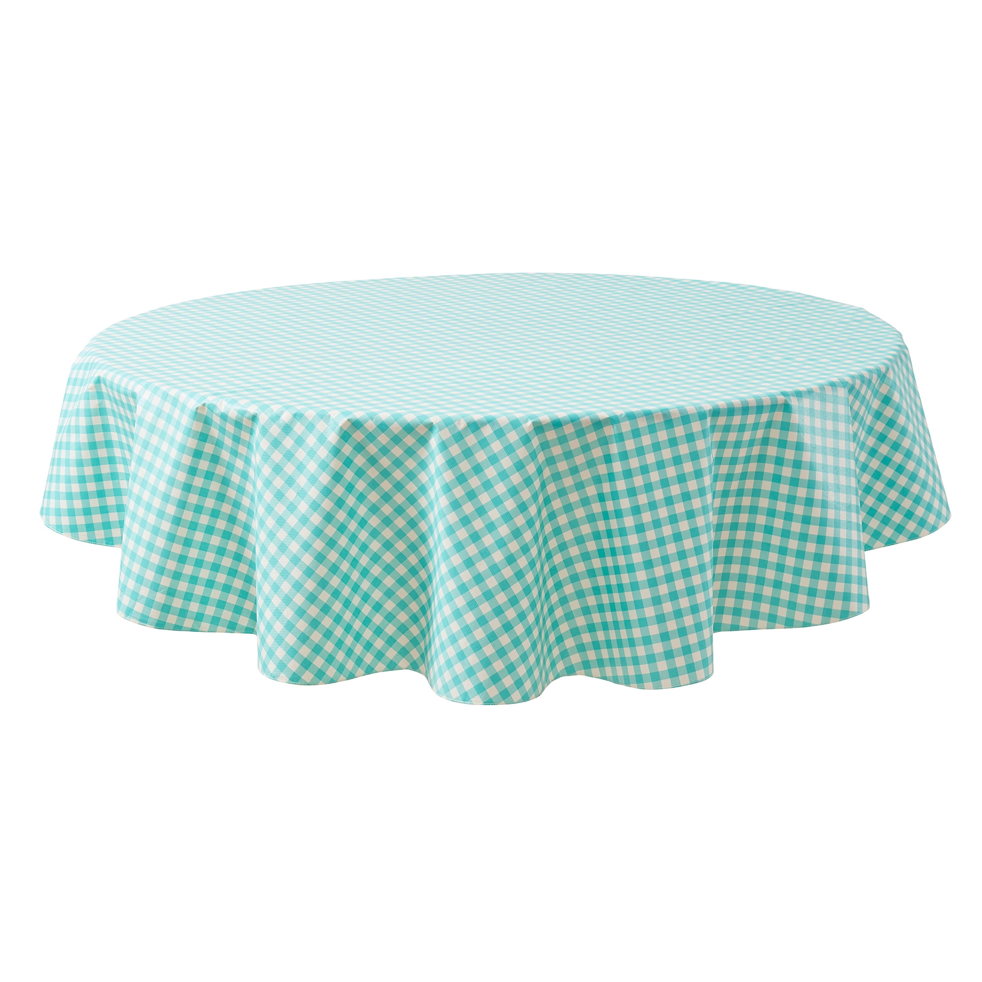 Mainstays Summer Fun Tablecloth, Table Decorations 70" Round - Green ...