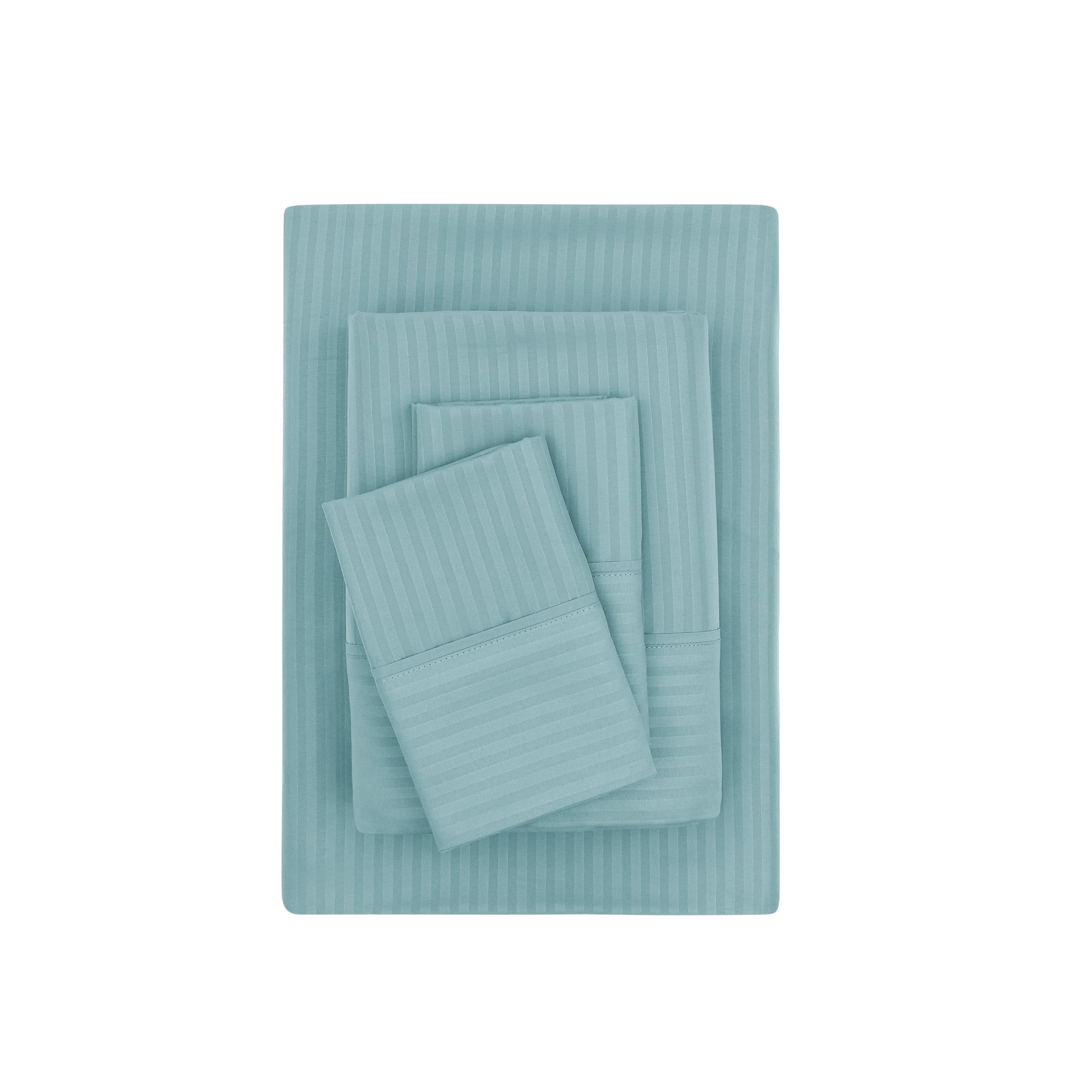 Mainstays Super Soft Brushed Microfiber Bed Sheet Set, Blue Cameo ...