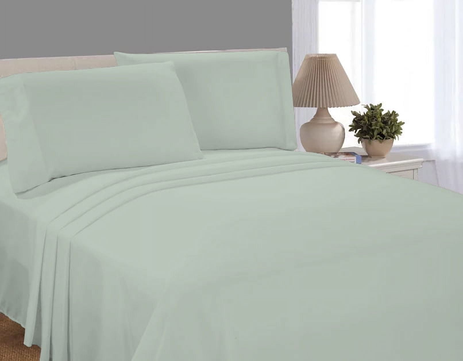 Mainstays Super Soft Brushed Microfiber Bed Sheet Set, Full, Soft Sea ...