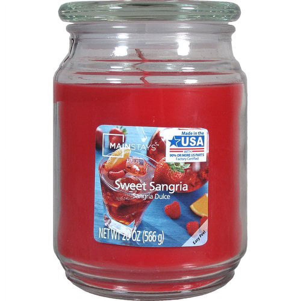 Mainstays Sweet Sangria Single-Wick Jar Candle, 20 oz. - Walmart ...