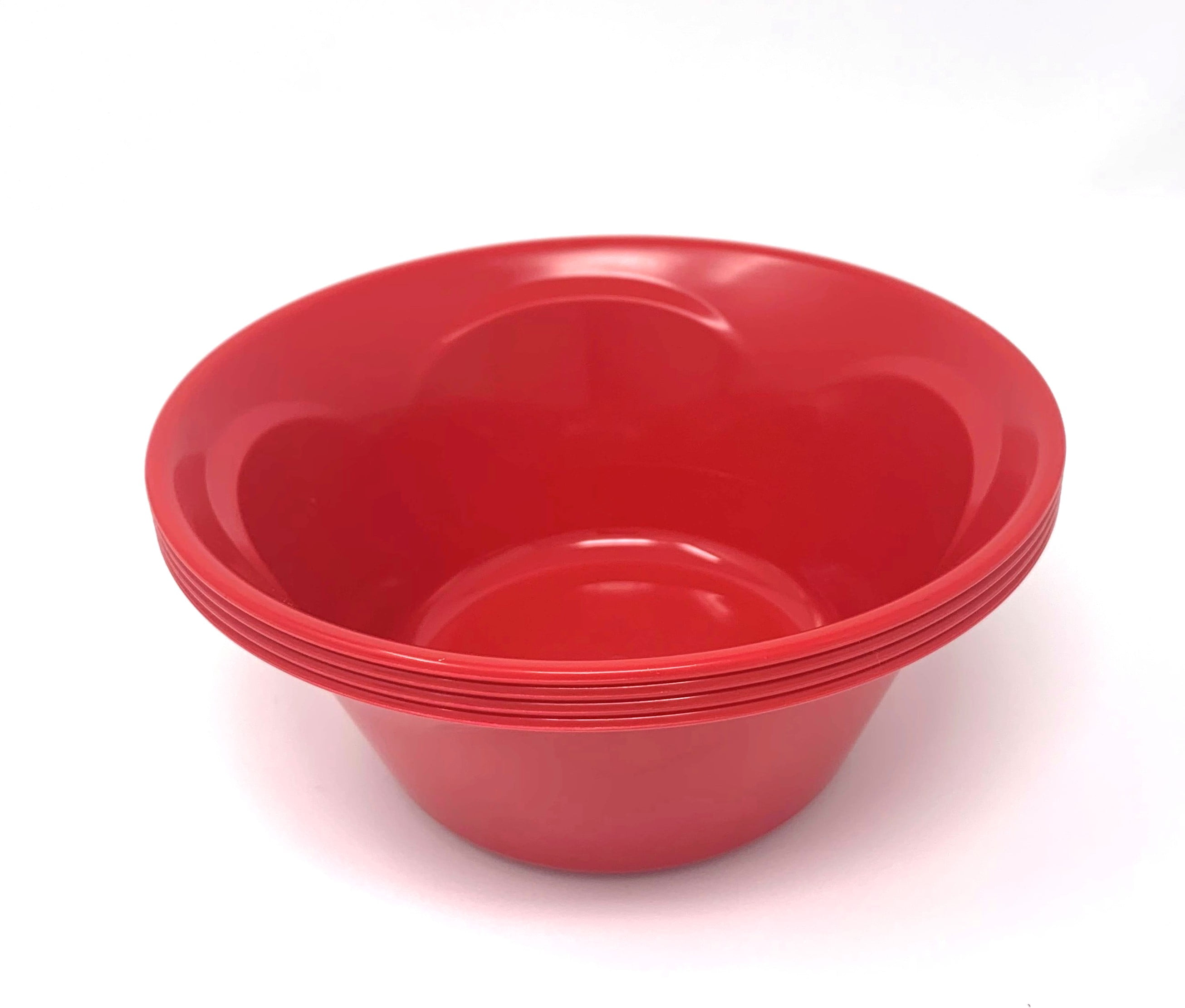 Mainstays Tableware Red Small Bowls, 4 Count - Walmart.com