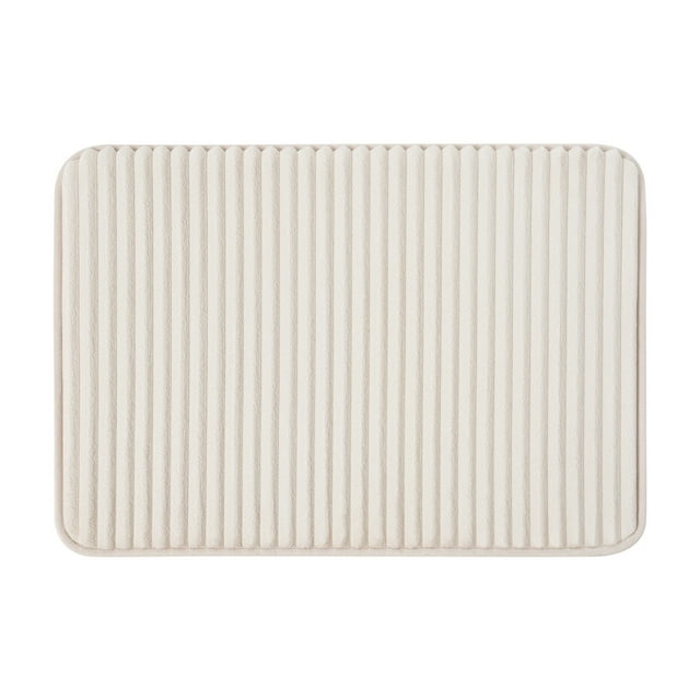 Mainstays Tan Performance Foam 20"x 32" Bath Rug - Walmart.com