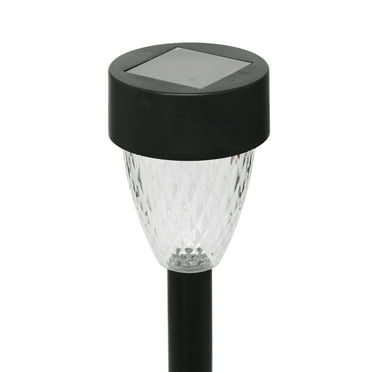 Mainstays 6-Count Solar-Powered Tapered Column Pathway LED Light Set in ...