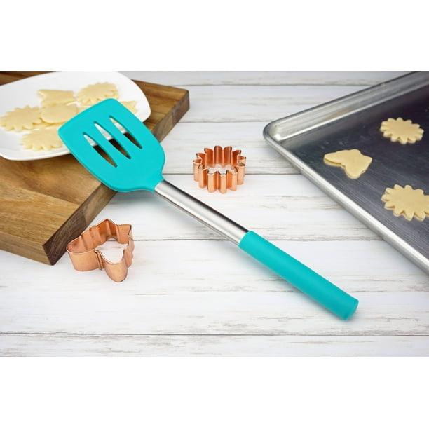 Mainstays Teal Silicone Slotted Kitchen Spatula / Turner - Walmart ...