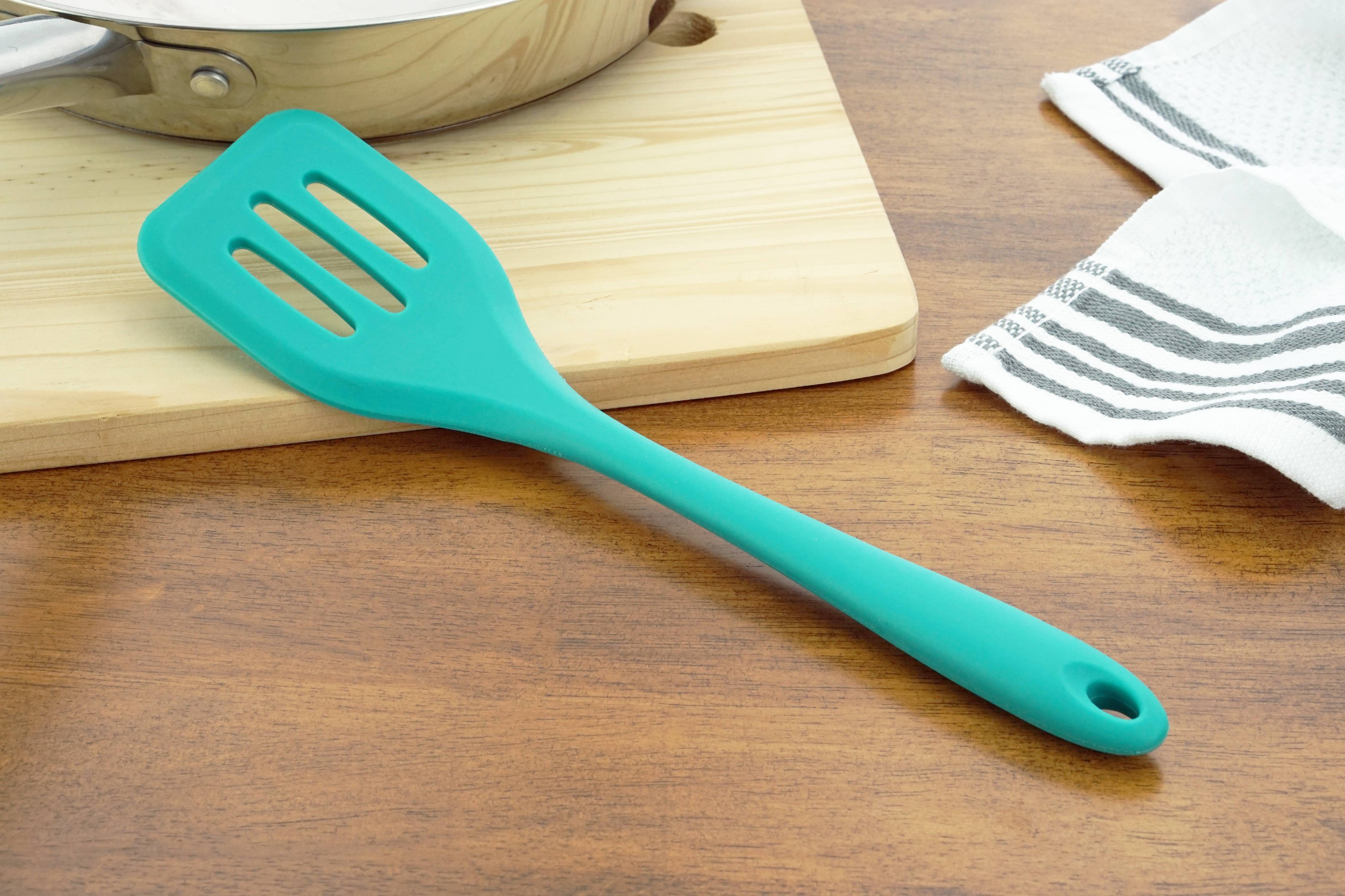 Mainstays Teal Slotted Silicone Turner - Walmart.com