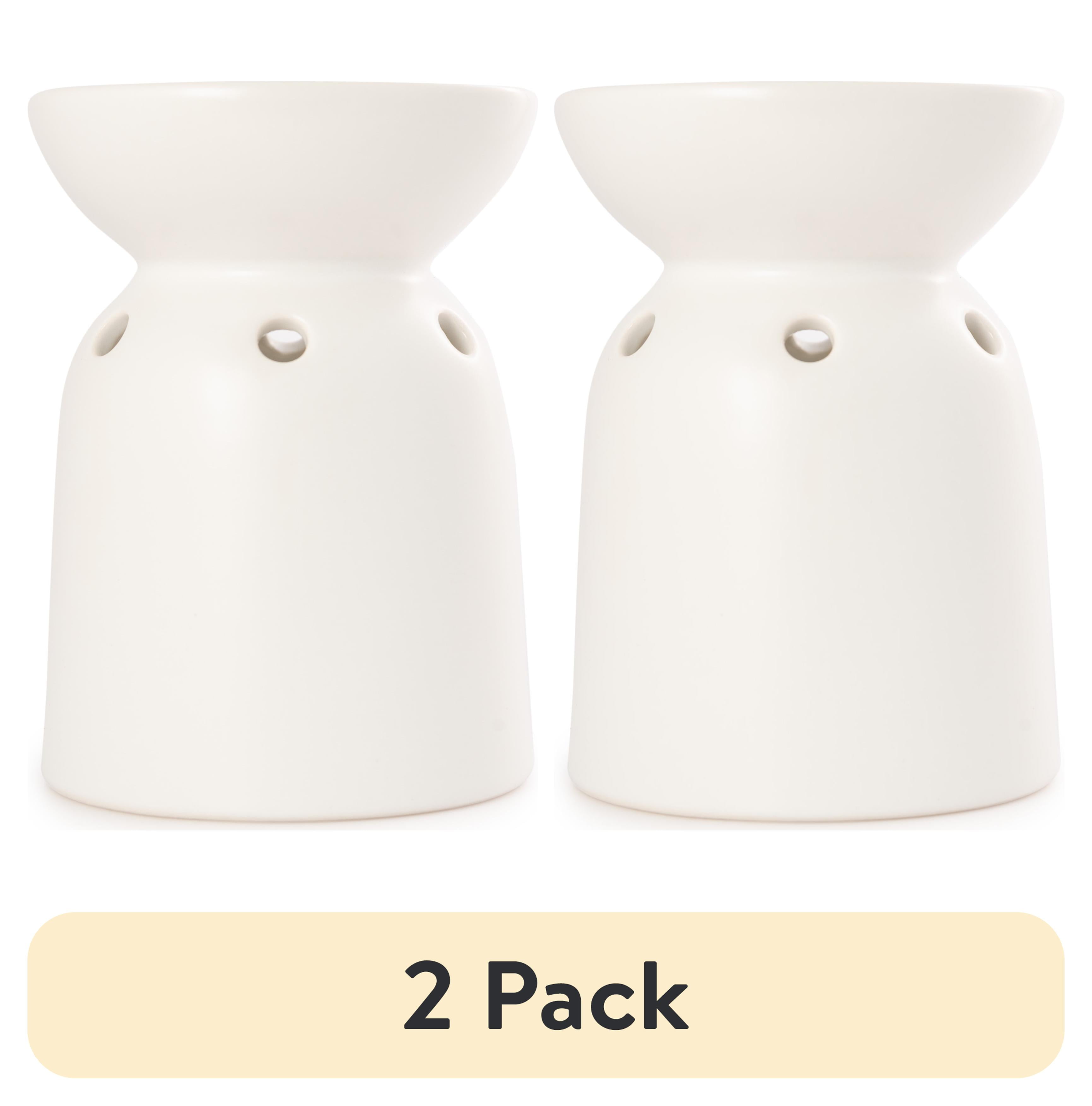 (2 pack) Mainstays Tealight Ceramic Warmer, White, 1 Pc - Walmart.com