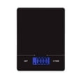 Mainstays Tempered Glass Slimline Digital Scale with Blue Backlit ...