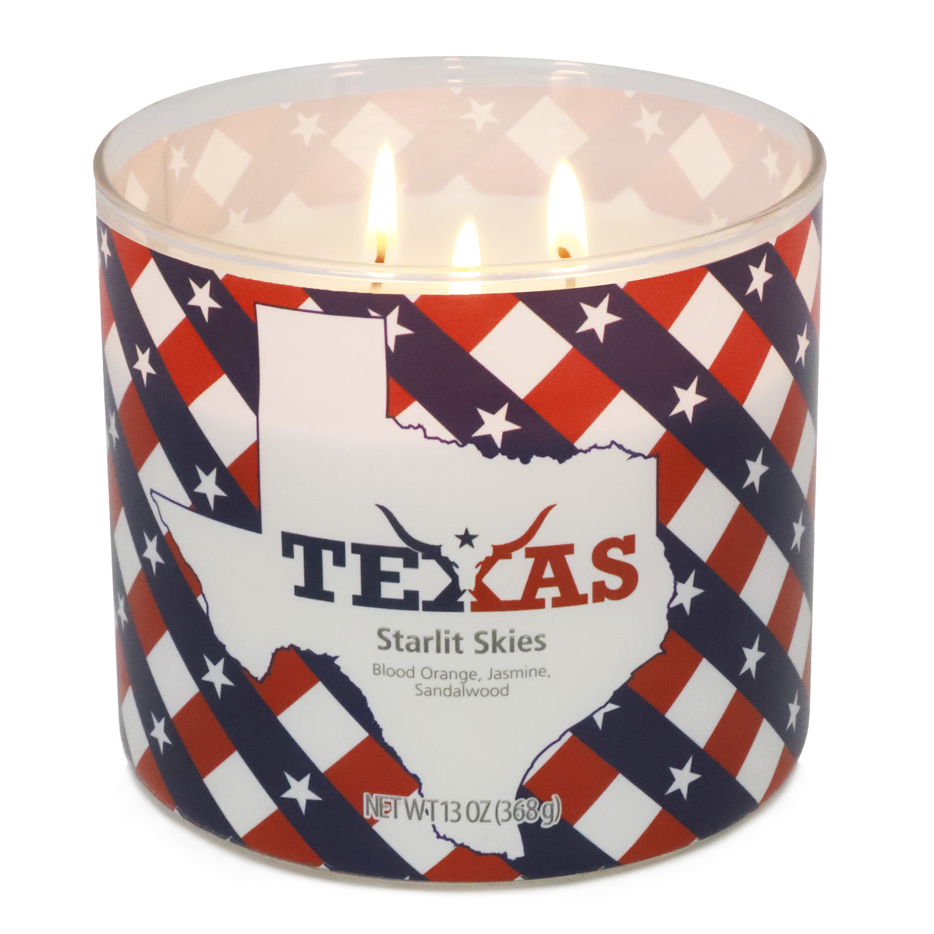 Mainstays Texas Themed Starlit Skies 3-Wick Candle, 13-Ounce - Walmart.com