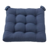 Mainstays Textured Chair Seat Pad (Chair Cushion), Navy Color, 1-Piece ...