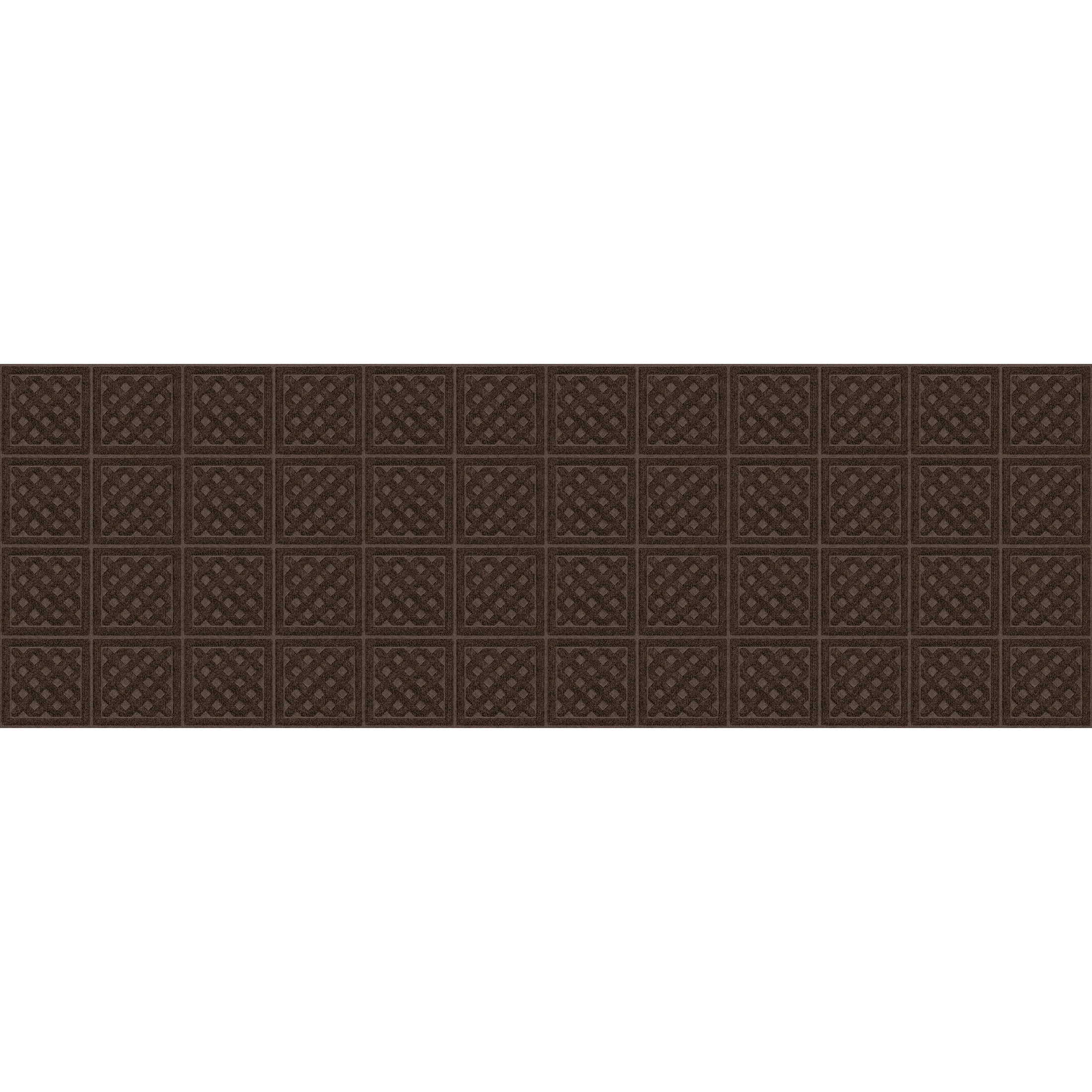 Mainstays Textures Lattice Polyester and Rubber Backed Doormat 2' x 6 ...