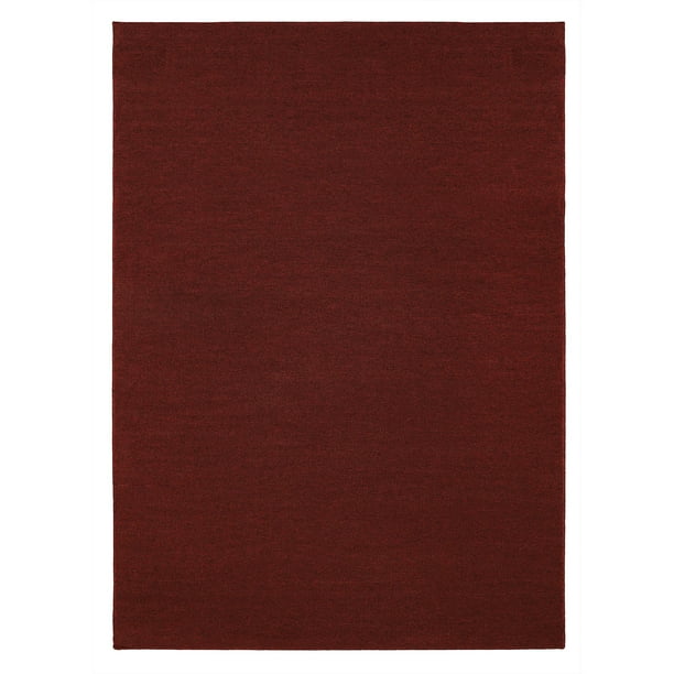 Mainstays Titan Solid Area Rug, Cardinal Red, 17.4" x 30" - Walmart.com