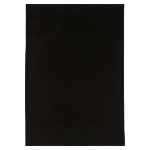 Mainstays Titan Solid Indoor Area Rug, Black, 4'6" x 6'6" - Walmart.com
