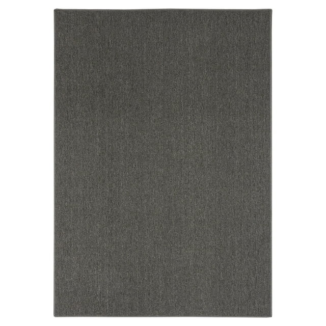 Mainstays Titan Solid Indoor Area Rug, Grey, 4'6" x 6'6" - Walmart.com
