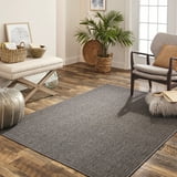Mainstays Titan Solid Indoor Living Room Area Rug, Gray, 5' x 7 ...