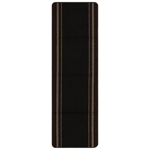 Mainstays Titan Stripe Indoor Runner Rug, Black, 22.5" x 72" - Walmart ...