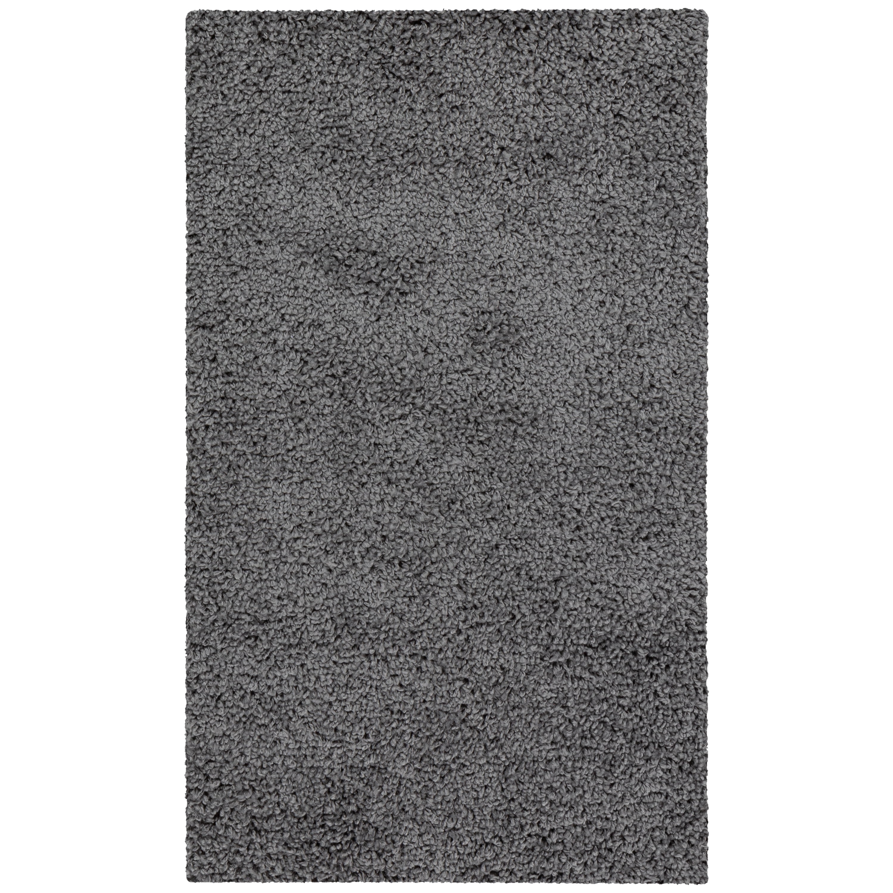 Mainstays Traditional Solid Gray Shag Tufted Indoor Accent Rug, 1'8"x2 ...