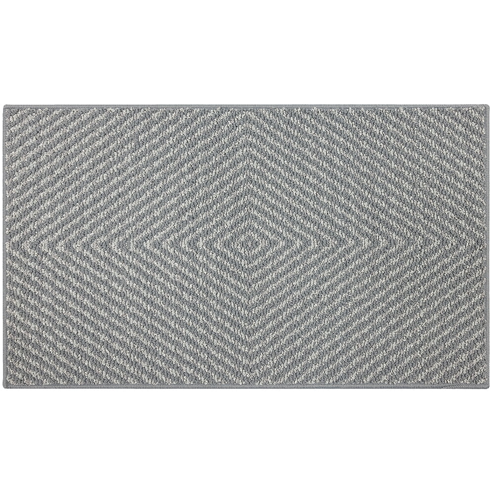 Mainstays Transitional Diamond Gray Kitchen Mat, 20 in x 34 in ...