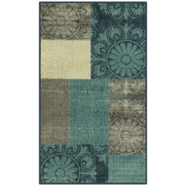 Mainstays Geometric Multicolor Stripe Blocks Indoor Area Rug, 5' x 7 ...