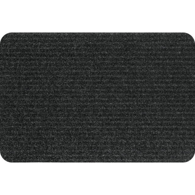 Mainstays Tri-Rib Doormat, 20" x 30", Charcoal - Walmart Business Supplies