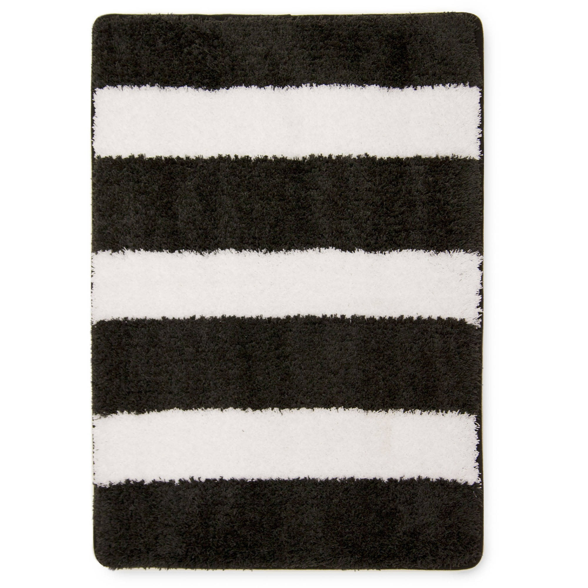 Mainstays True Color Memory Foam Bath Rug, 17x24" Black - Walmart.com