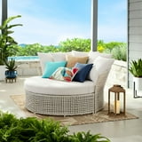Mainstays Tuscany RIdge Outdoor Daybed - White with Cream - Walmart.com