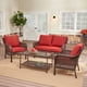 Mainstays Tuscany Ridge 4-Piece Conversation Set, Red - Walmart.com