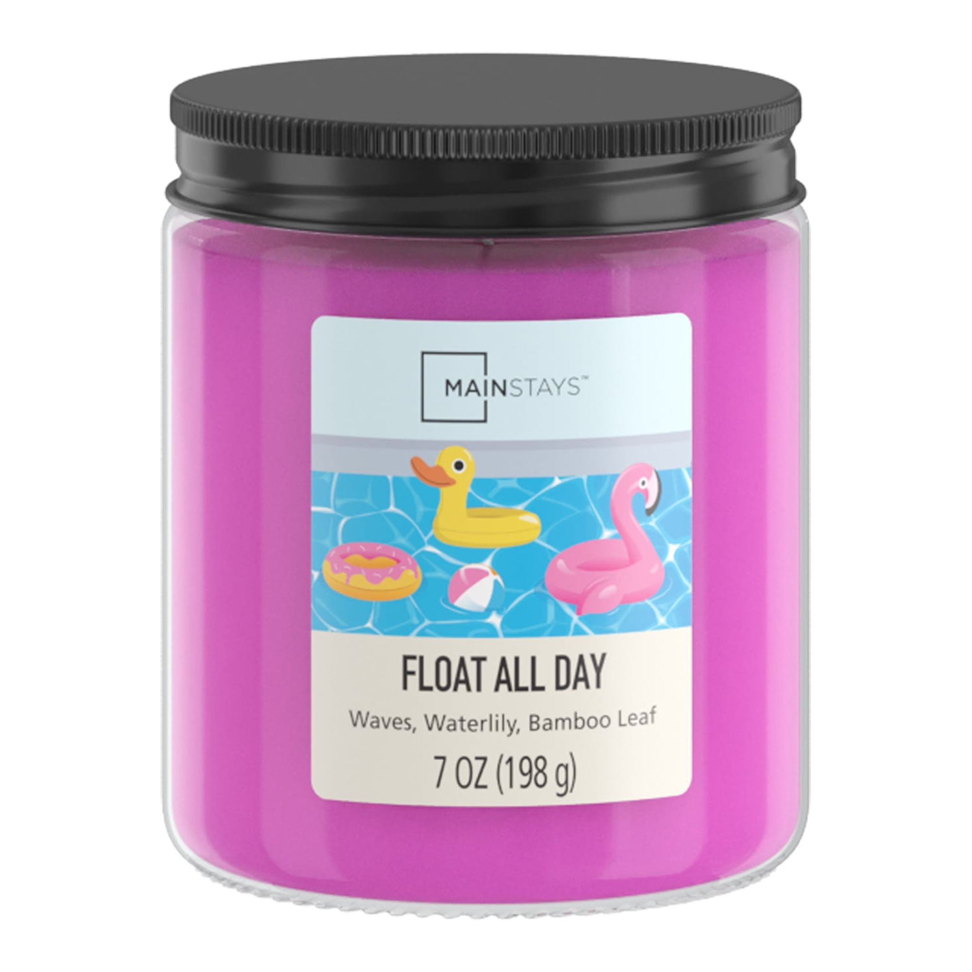 Mainstays 7-Ounce Float All Day Scented Glass Twist Jar Candle with Single Wick - Walmart.com