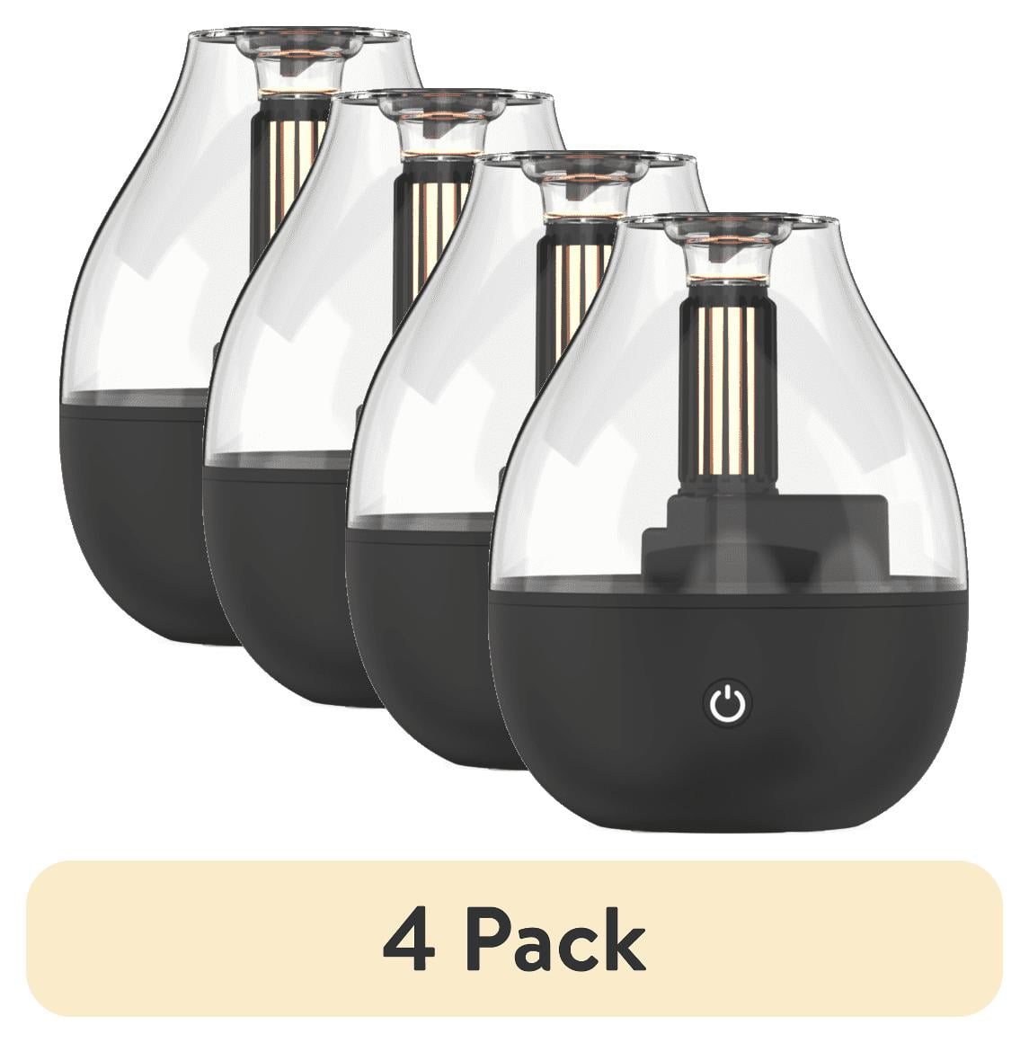 (4 pack) Mainstays Ultrasonic Cool Mist Humidifier with Aroma, Black ...
