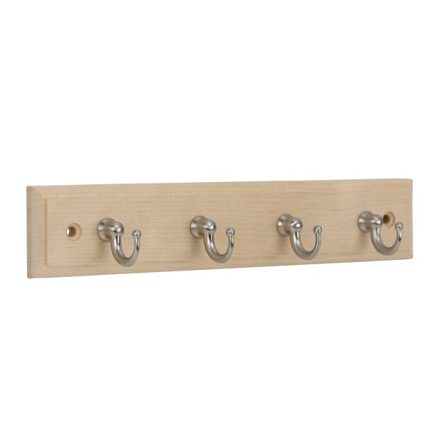 Mainstays Unfinished Wood Key Rack - Walmart Business Supplies