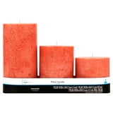 Mainstays Decorative Pillar Candles - Red Mottled Color - Walmart.com