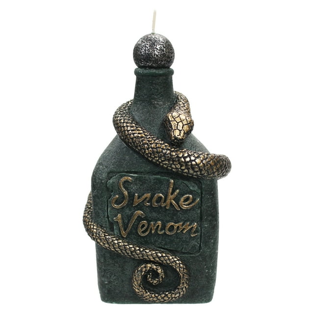 Mainstays Unscented Halloween Snake Venom Figural Candle, 6.6 inches ...