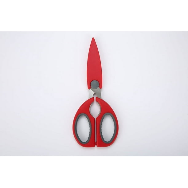 Mainstays Utility Scissors with Sheath, Stainless Steel and Plastic ...