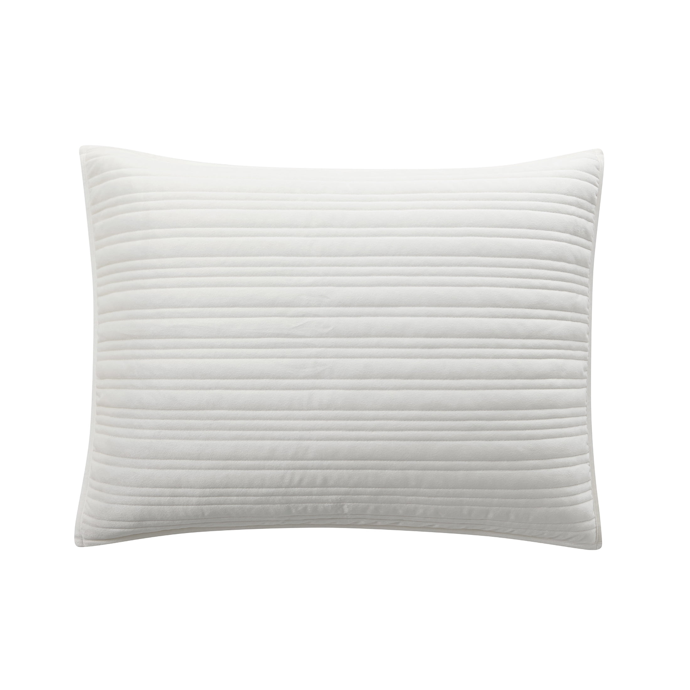 Mainstays Soft Velvet Pillow Sham, Standard, Off-White, 1 Pack ...