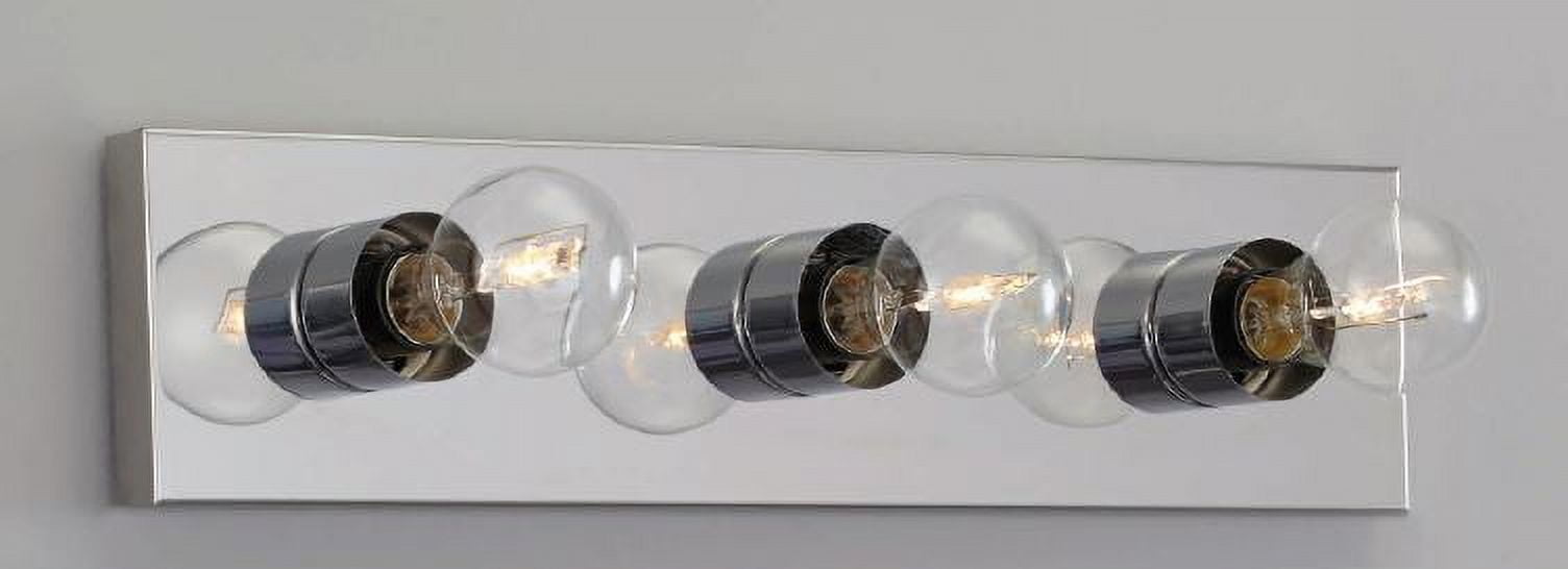 Mainstays Wall Mount Three-Light Bar in Polished Chrome - Walmart.com