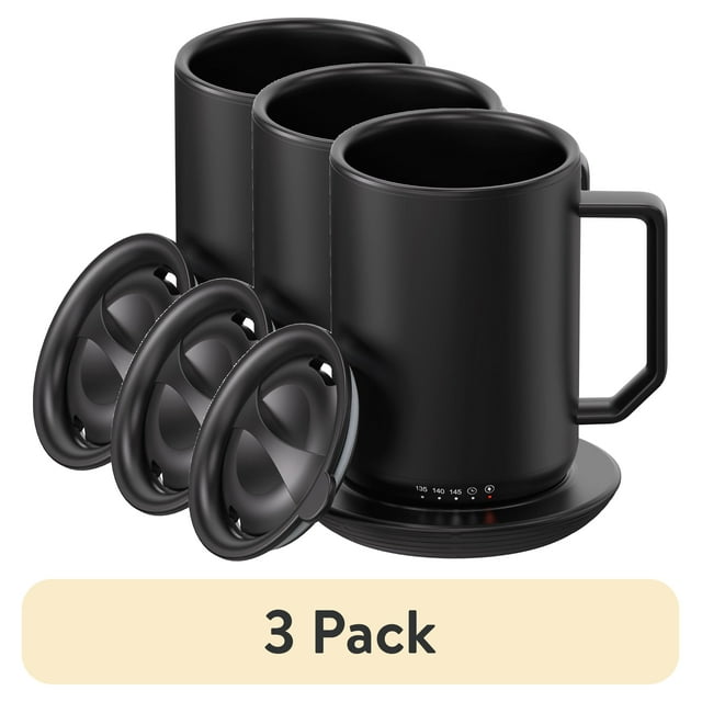 (3 pack) Mainstays Warming Coffee Mug, 12oz. Stainless Steel Coffee Mug ...