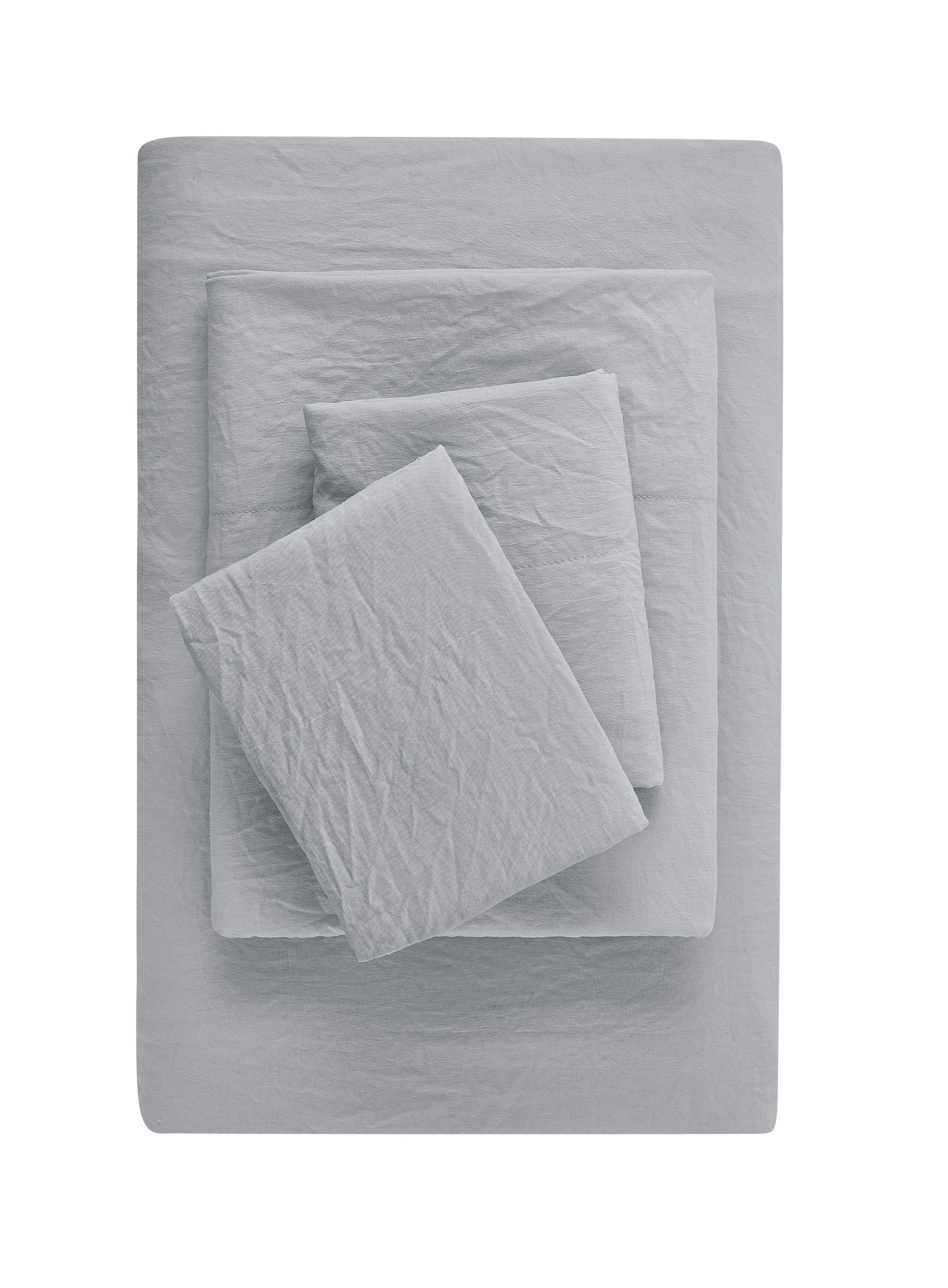 Mainstays Washed Ultra Soft Microfiber Bed Sheet Set, Queen, Soft ...