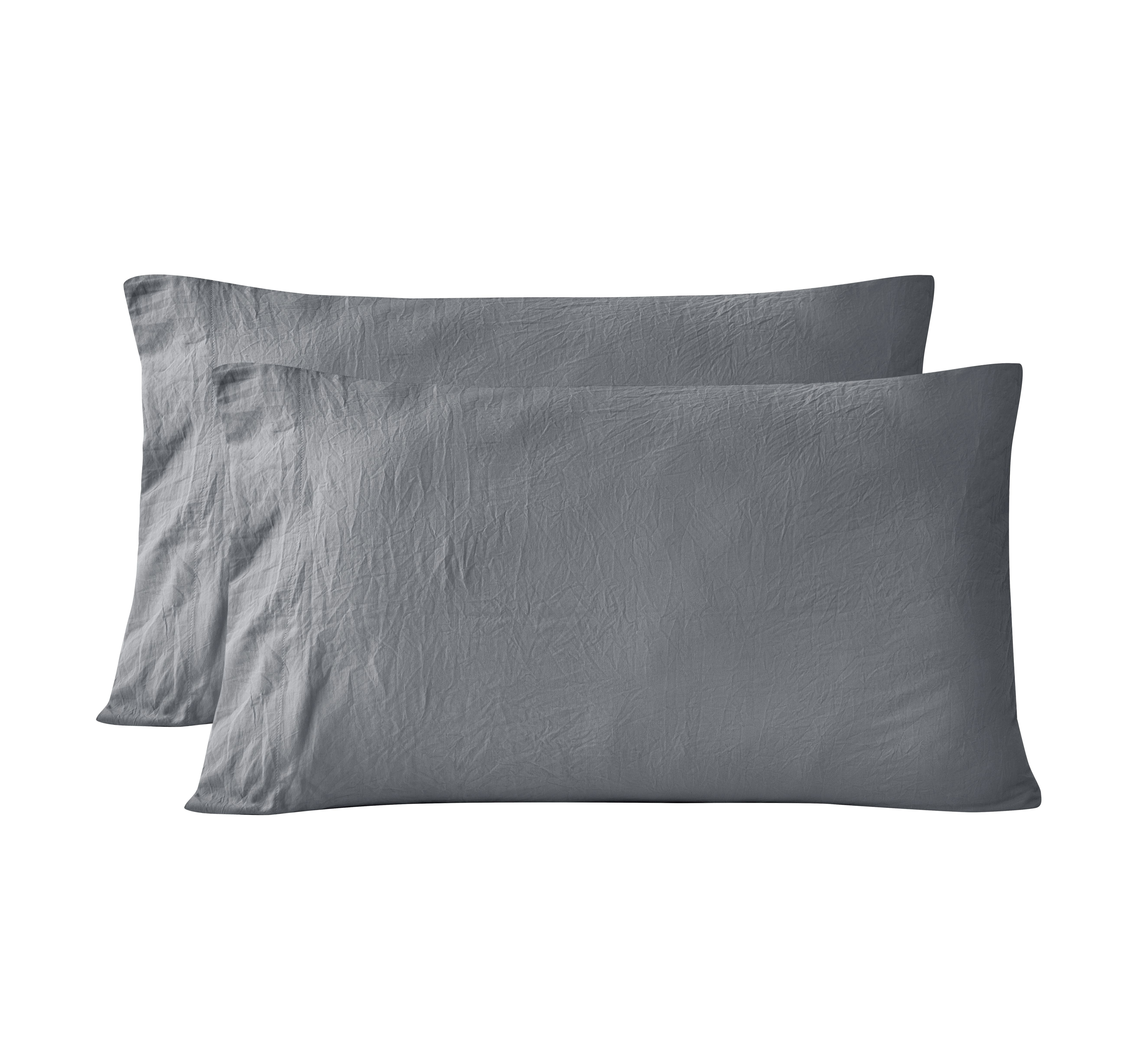 Mainstays Washed Ultra Soft Microfiber Pillowcase Set, King, Soothing ...