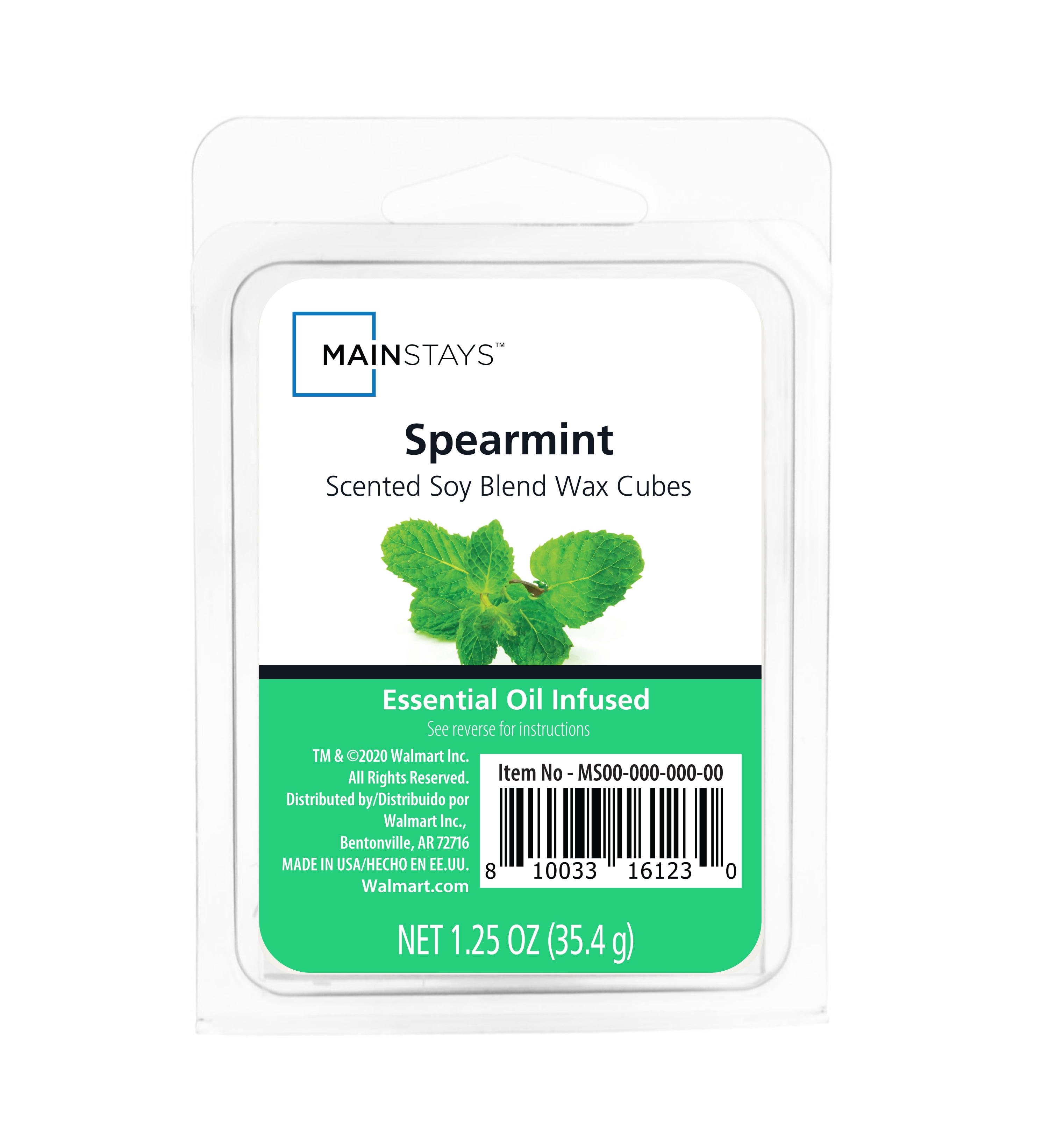 Mainstays Wax Melts, Spearmint, 6 Count - Walmart.com