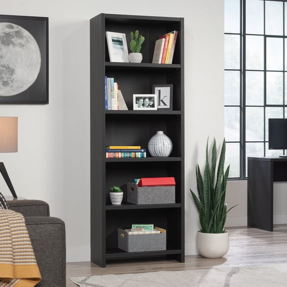 "Free Shipping! Mainstays Black Bookcase with 5 Shelves, Adjustable ...