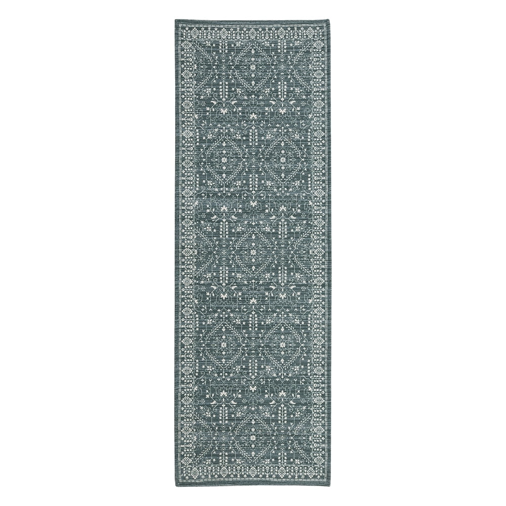 Mainstays Wexford Vintage Indoor Runner Rug, Teal, 20” x 60” - Walmart.com