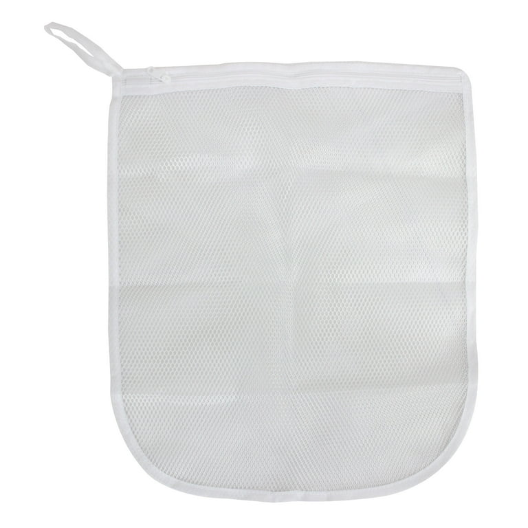 Mainstays White Mesh Delicates Wash Bag with Zipper Closure 15 x 18 Walmart