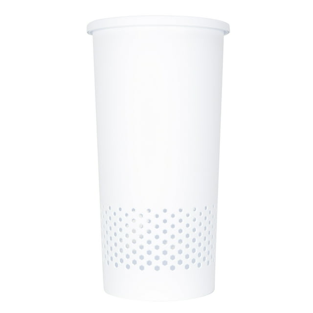 Mainstays Round Lidded Hamper, White, Adult - Walmart Business Supplies