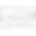 Mainstays Modern Solid Wood Folding Tray Tables, Set of 2, White ...