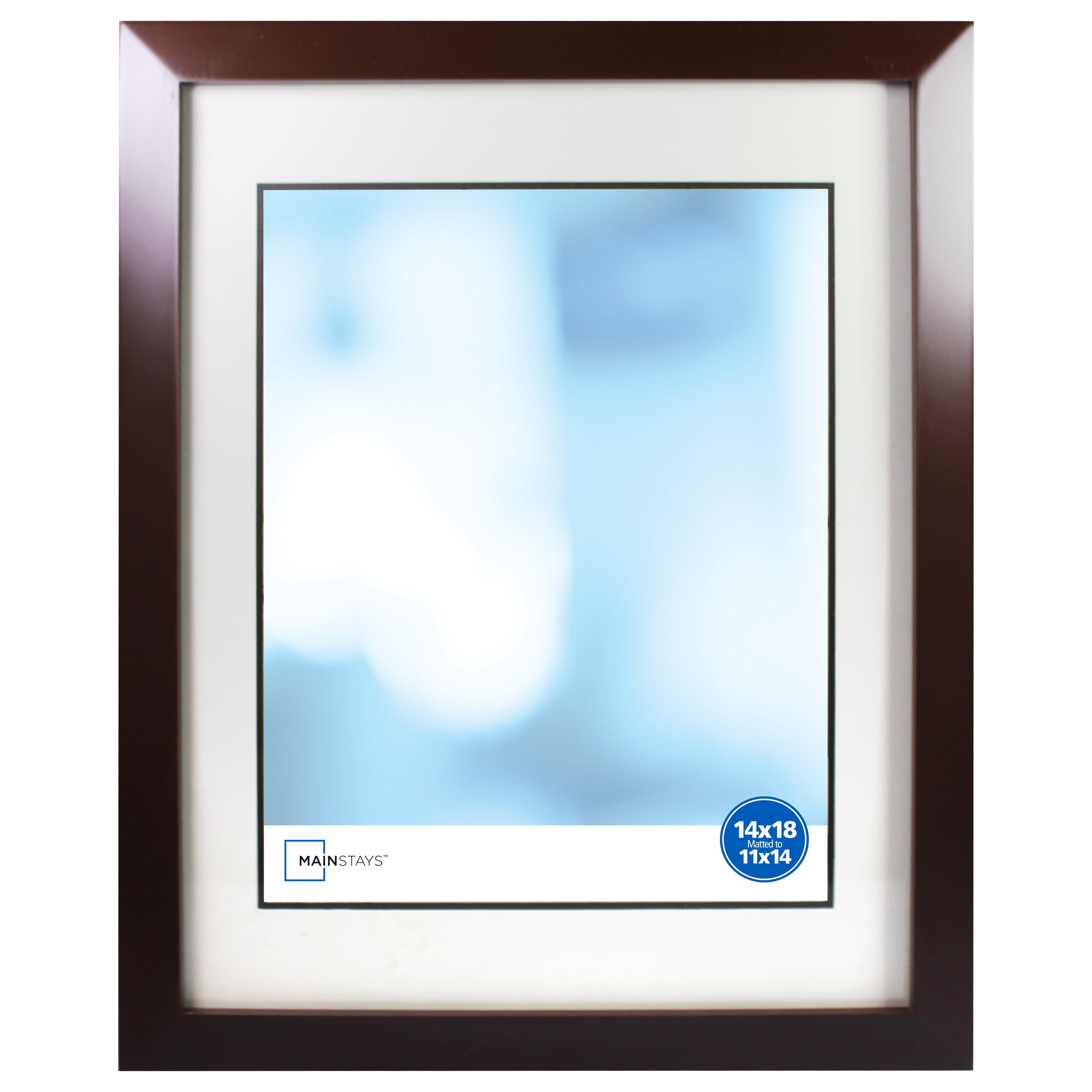 Mainstays Wide Picture Frame, 14x18 matted to 11x14 - Walmart.com