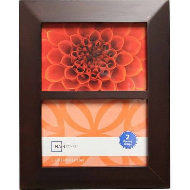 Mainstays Wood Composite Picture Frame, Brown - Walmart Business Supplies
