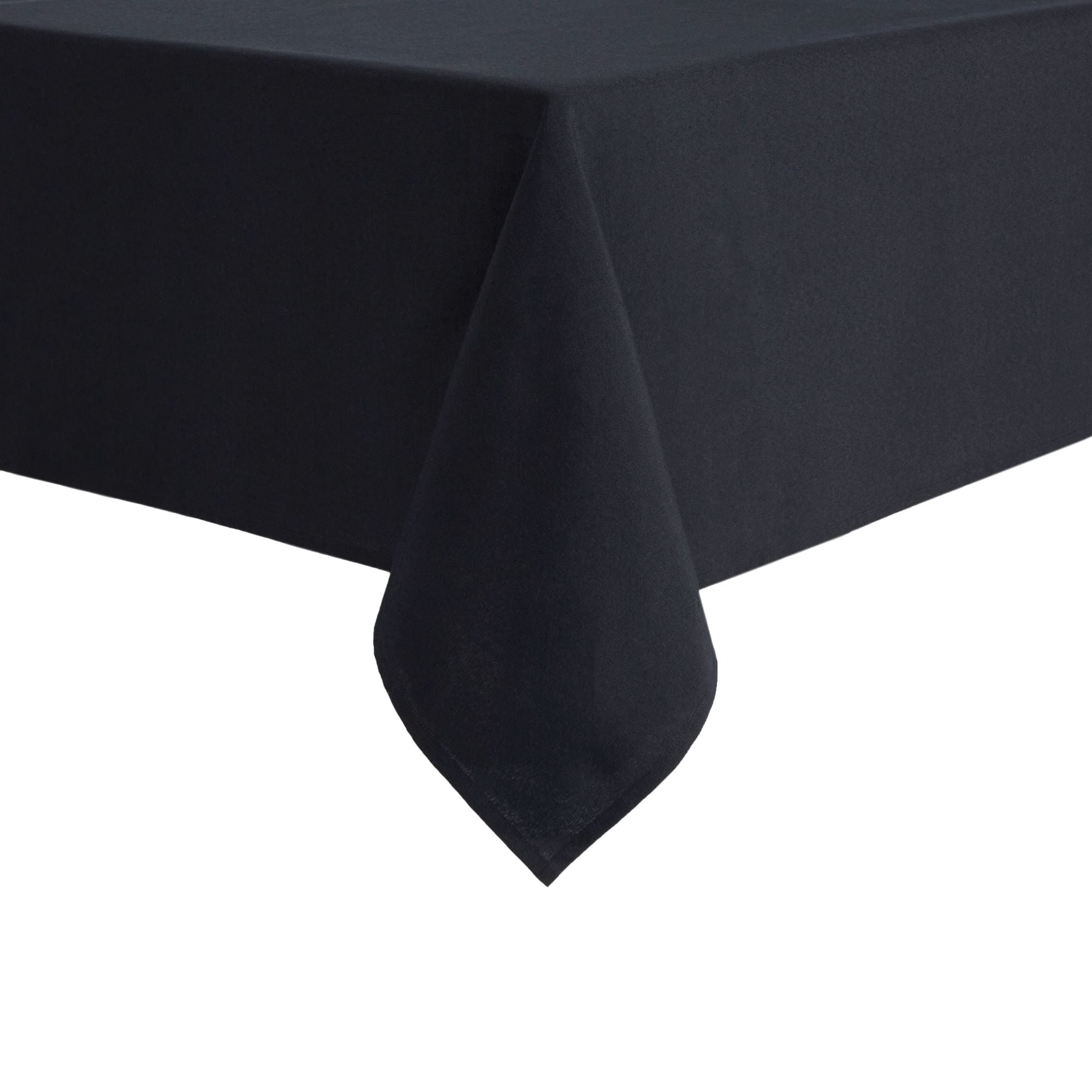Mainstays Yale Fabric Tablecloth, Black, 60"W x 84"L Rectangle ...