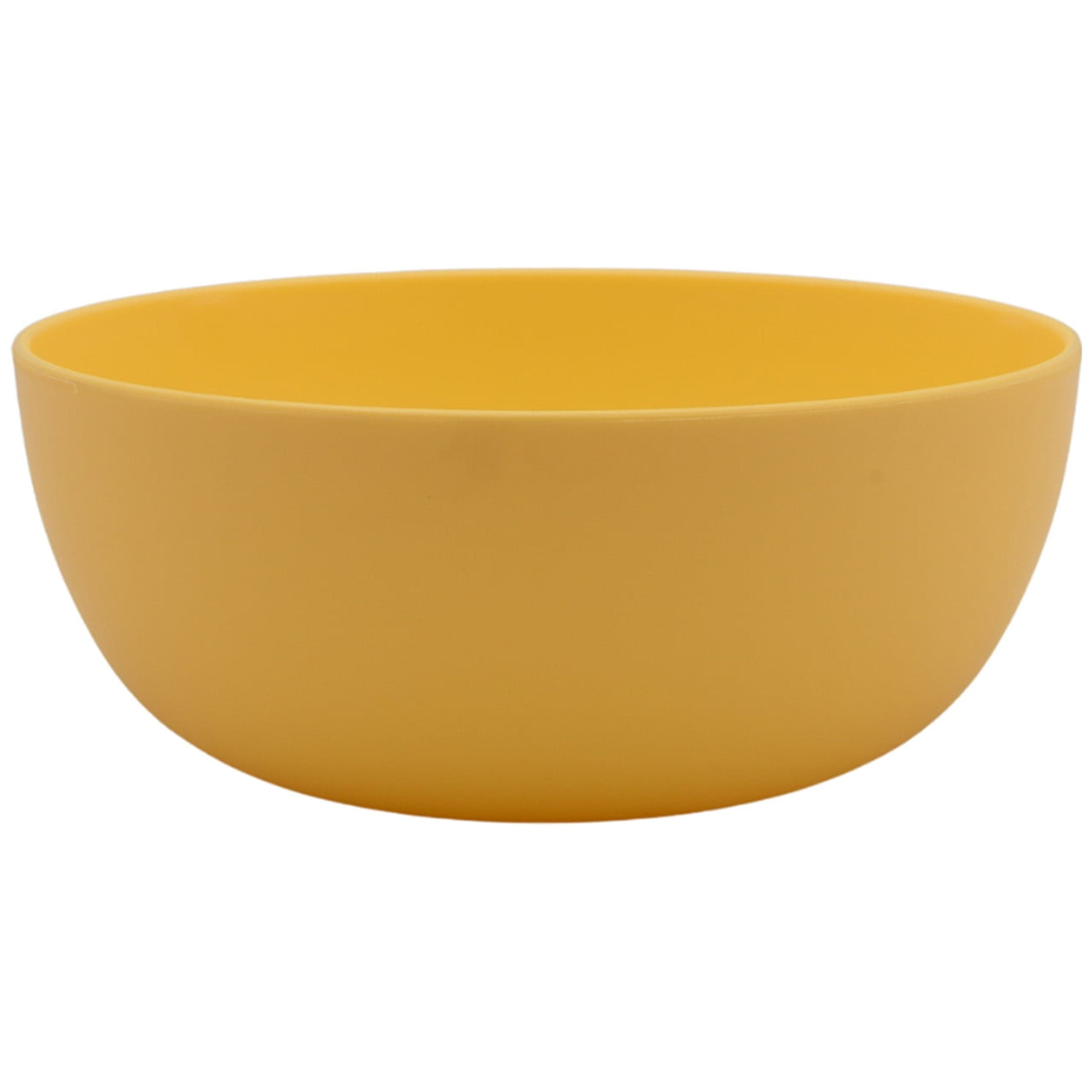 Brandclub - Mainstays - Yellow Round Plastic Bowl, 38-Ounce