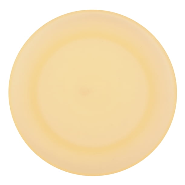 Mainstays - Yellow Round Plastic Plate, 10.5-Inch - Walmart Business ...