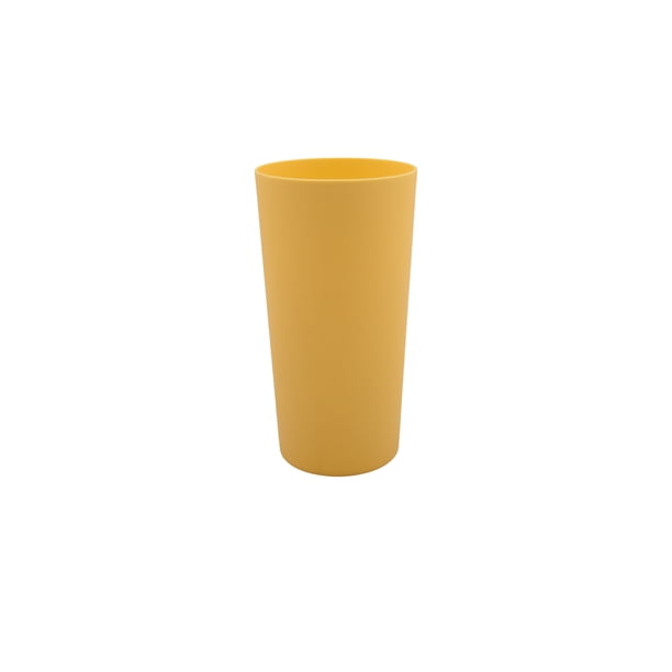 Mainstays - Yellow Round Plastic Tumbler, 26-Ounce - Walmart Business ...